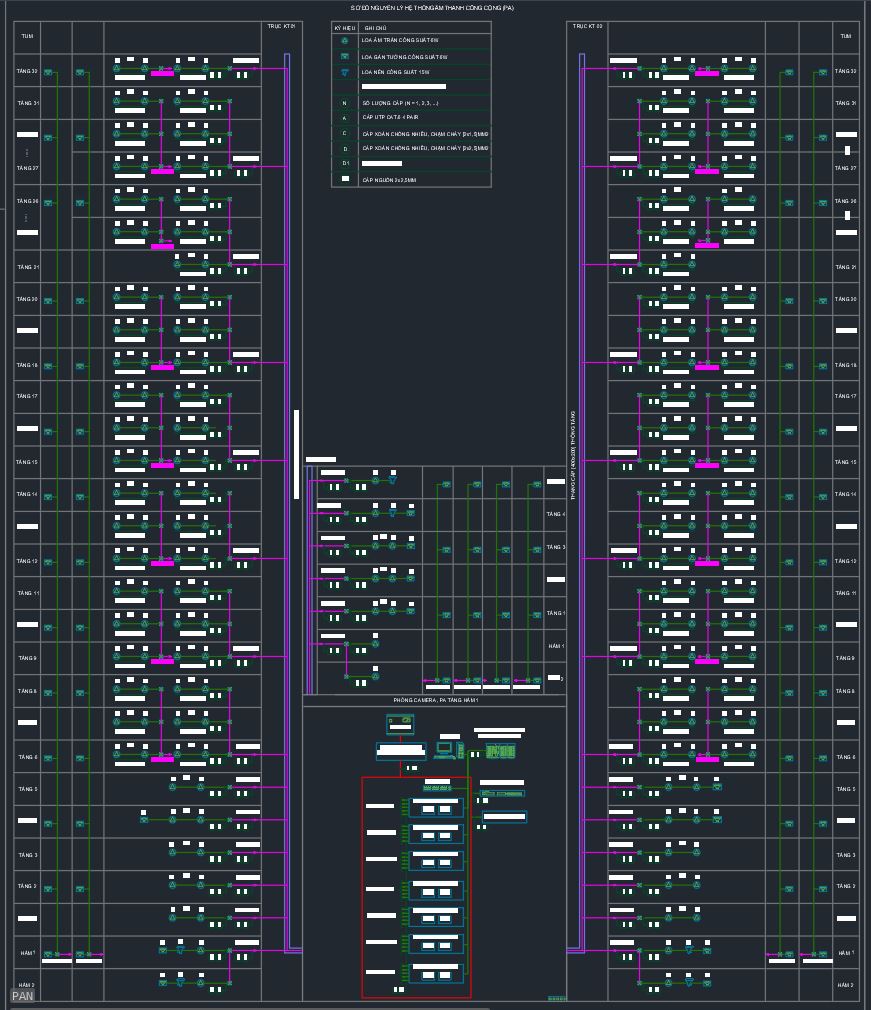 Bản vẽ thiết kế full hệ thống điện nhẹ dự án KS 5 sao Hạ Long